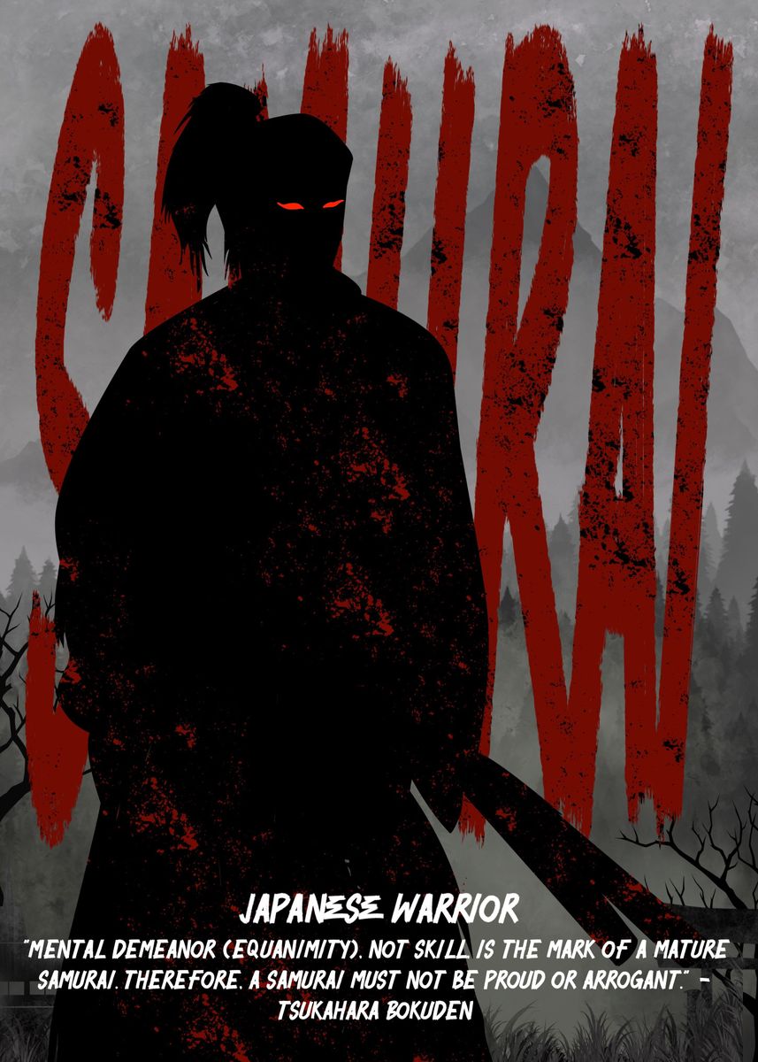 'Japanese samurai' Poster, picture, metal print, paint by Japanese ...