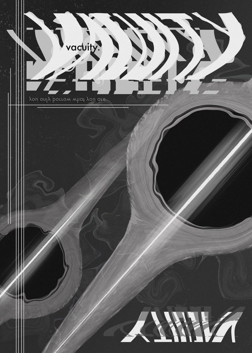 'Vacuity Graphic Design' Poster, picture, metal print, paint by Solene ...