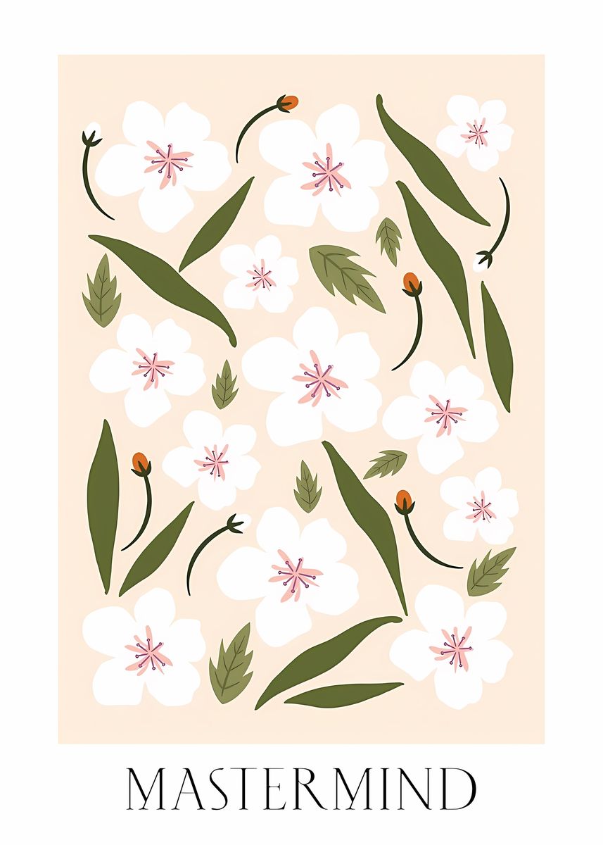 'Mastermind Floral' Poster, picture, metal print, paint by Executive ...