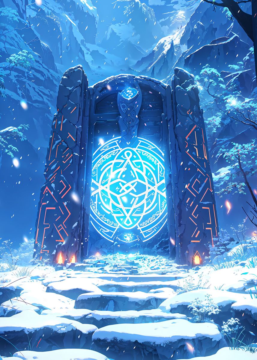 'Jotunheim' Poster, picture, metal print, paint by SideygitArt | Displate
