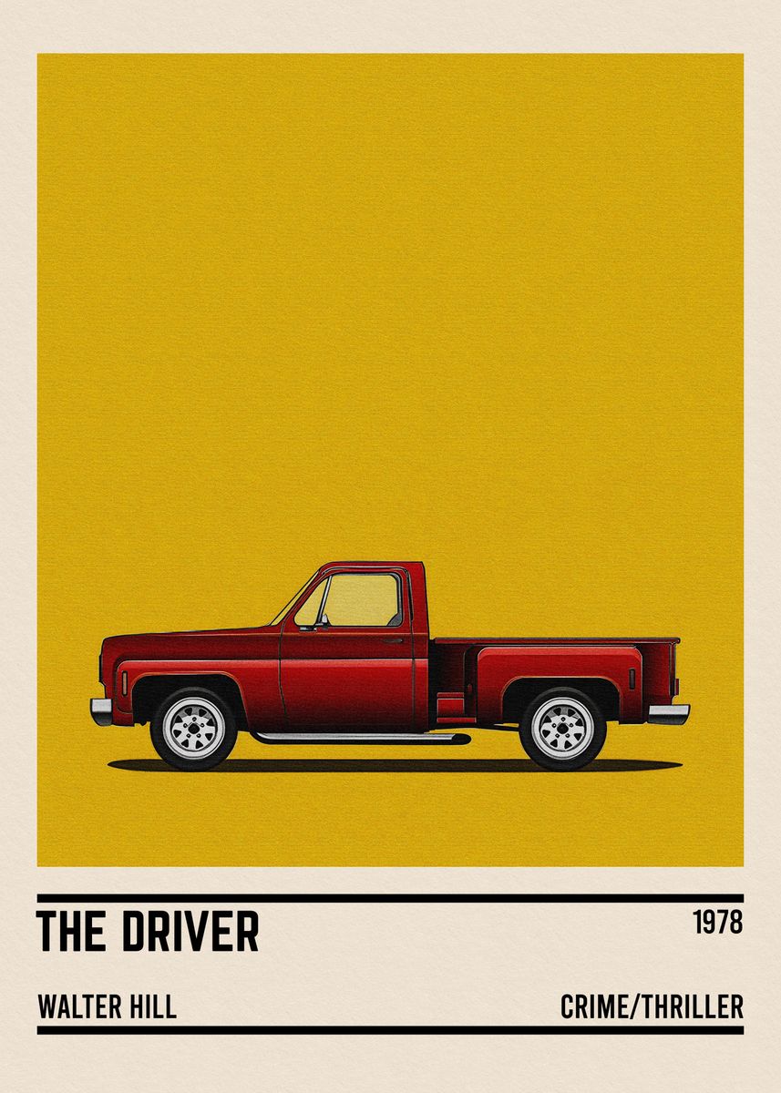 'The Driver car Movie' Poster, picture, metal print, paint by Louise ...