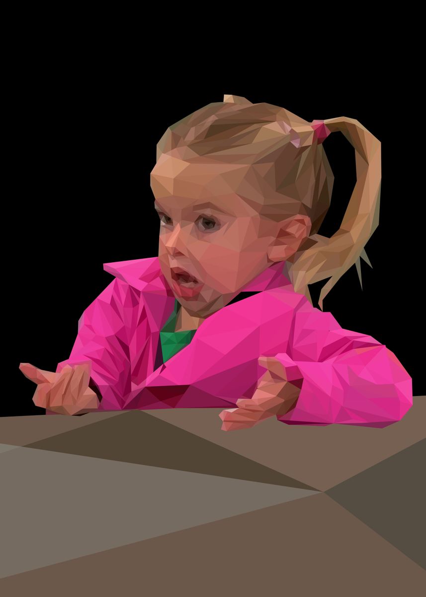 'i dont know ' Poster, picture, metal print, paint by Lowpoly Posters ...