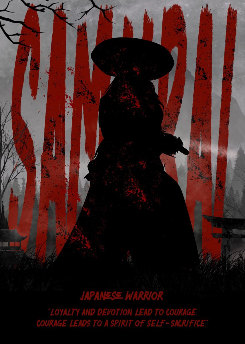 'Japanese samurai' Poster, picture, metal print, paint by Japanese ...