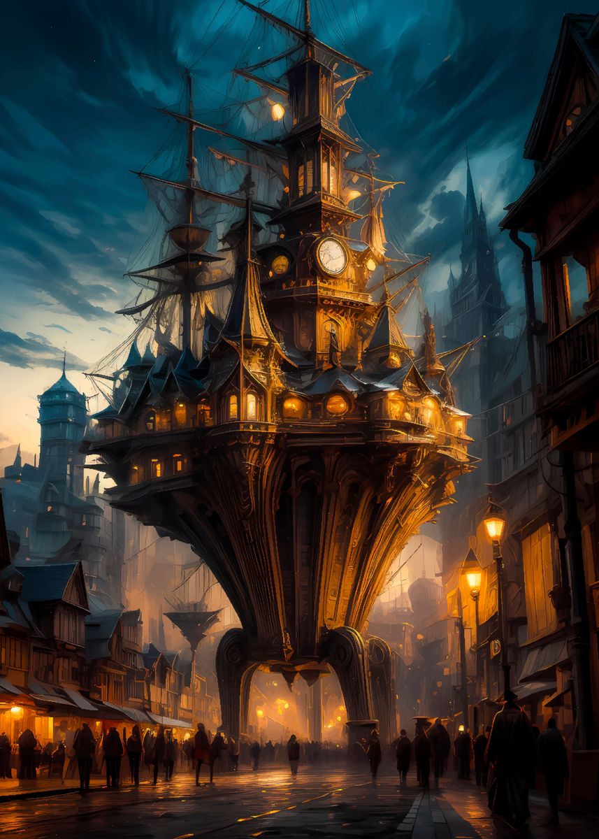 'Megastructure' Poster, picture, metal print, paint by Diego The ...