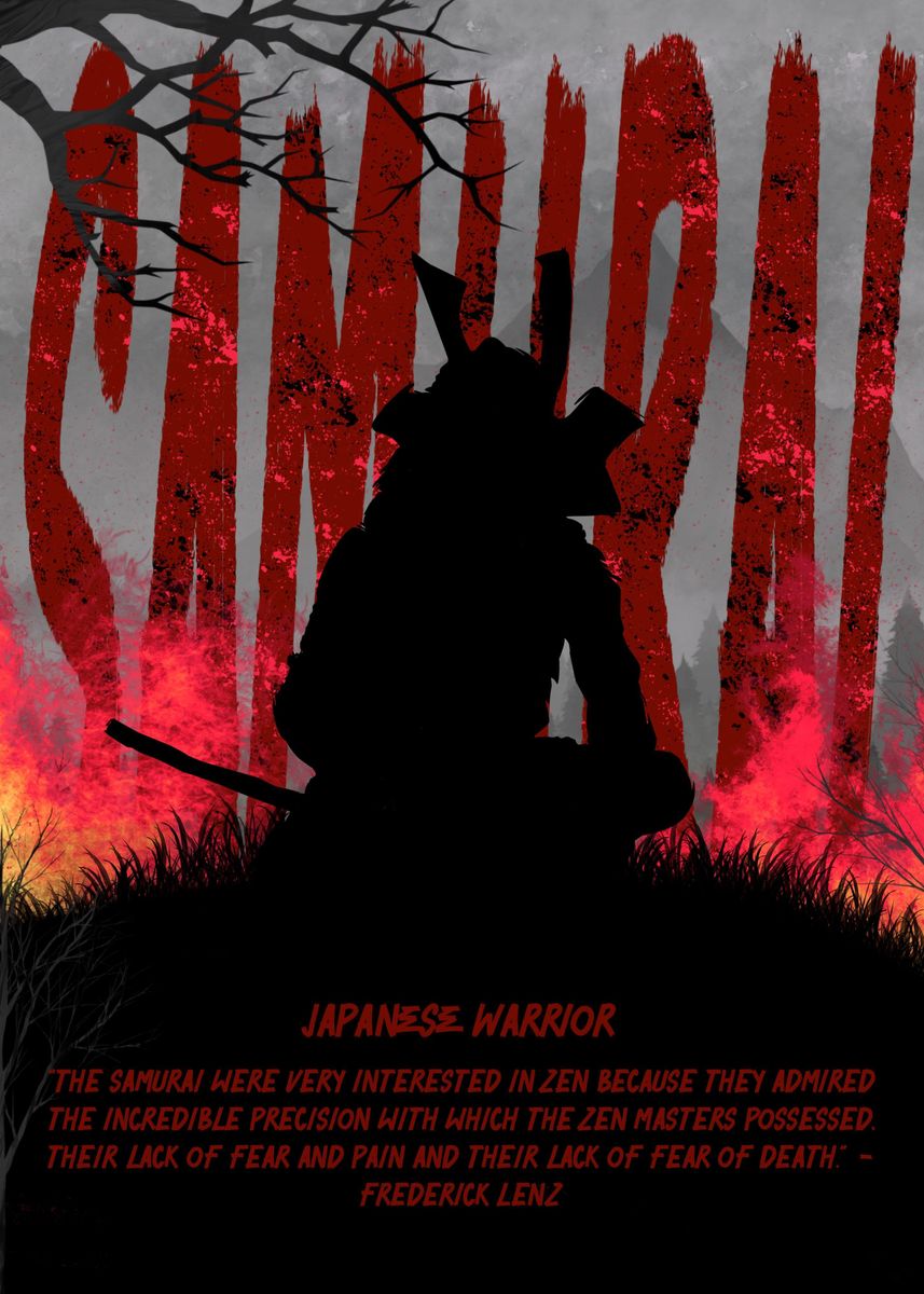 'Samurai japanese' Poster, picture, metal print, paint by Japanese ...