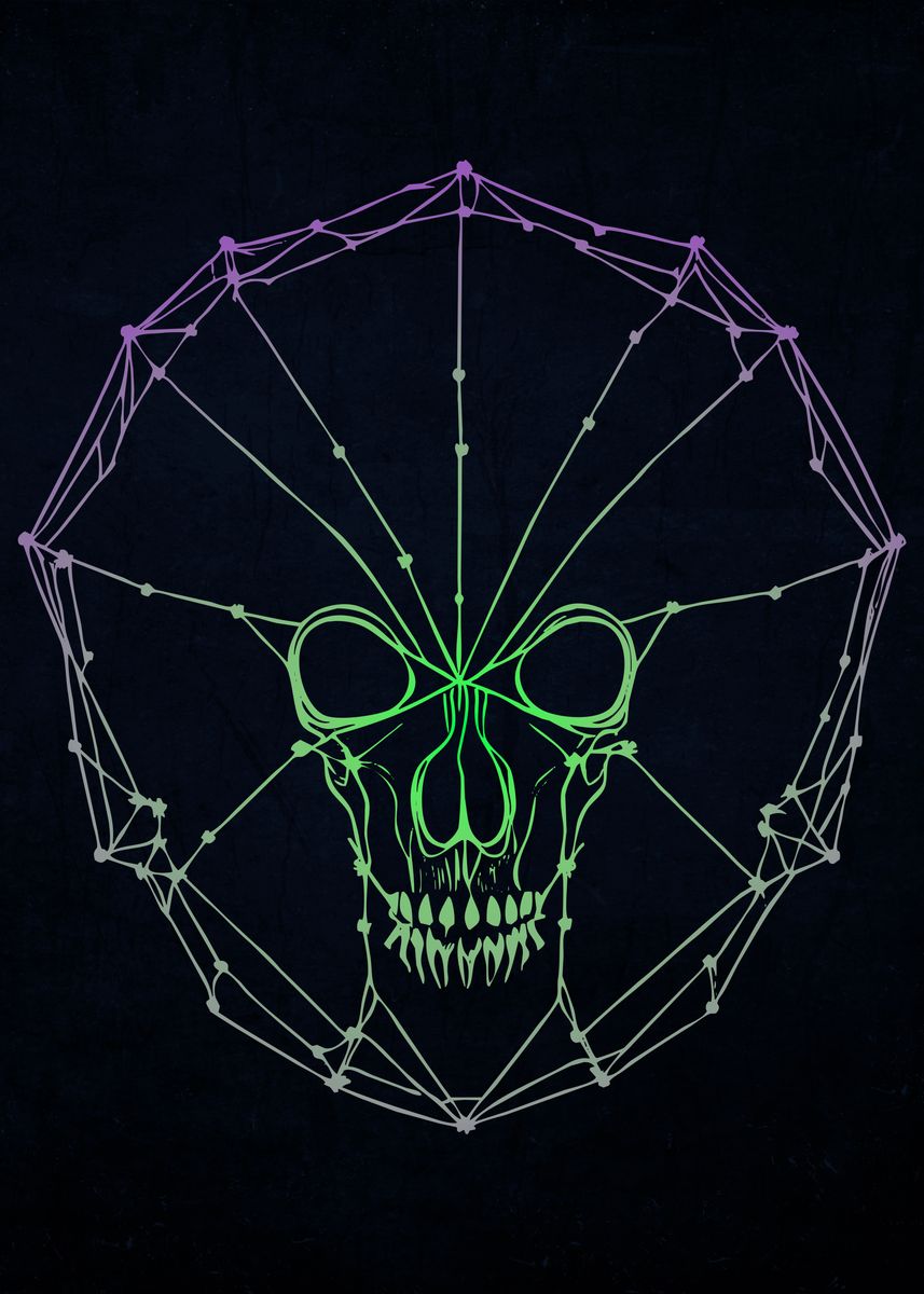 'Dead Web ' Poster, picture, metal print, paint by One Red Fox | Displate