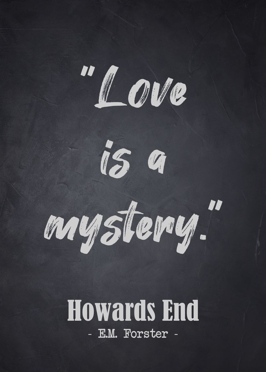 'Howards End' Poster, picture, metal print, paint by Monochrome ...