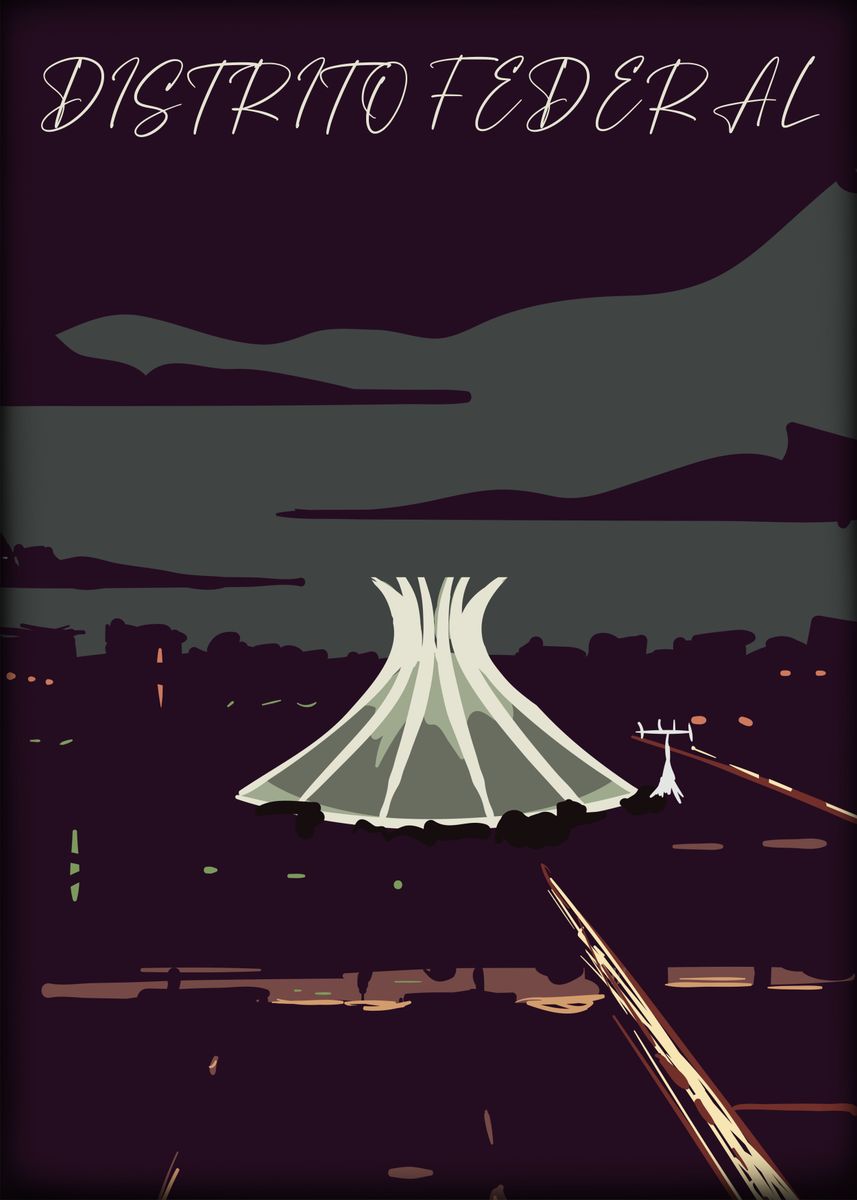 'DISTRITO FEDERAL' Poster, picture, metal print, paint by Kaye Whitesel ...