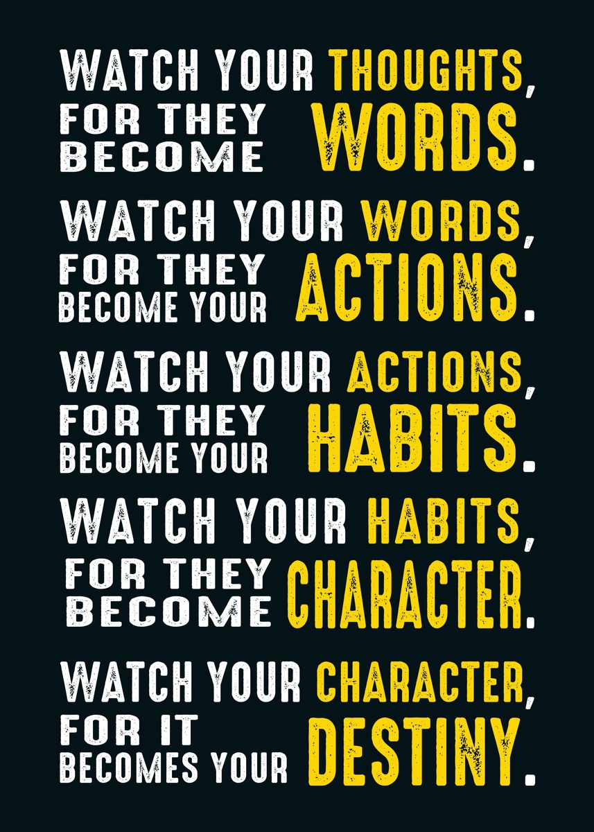 'Motivation Typography' Poster, picture, metal print, paint by Rikuharu ...