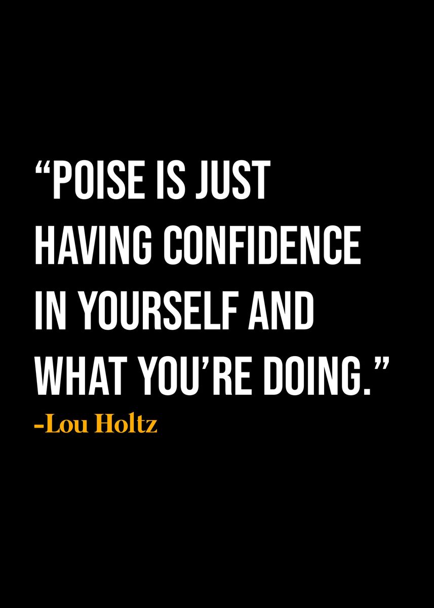 'Lou Holtz Quotes ' Poster, picture, metal print, paint by NOHARA ...