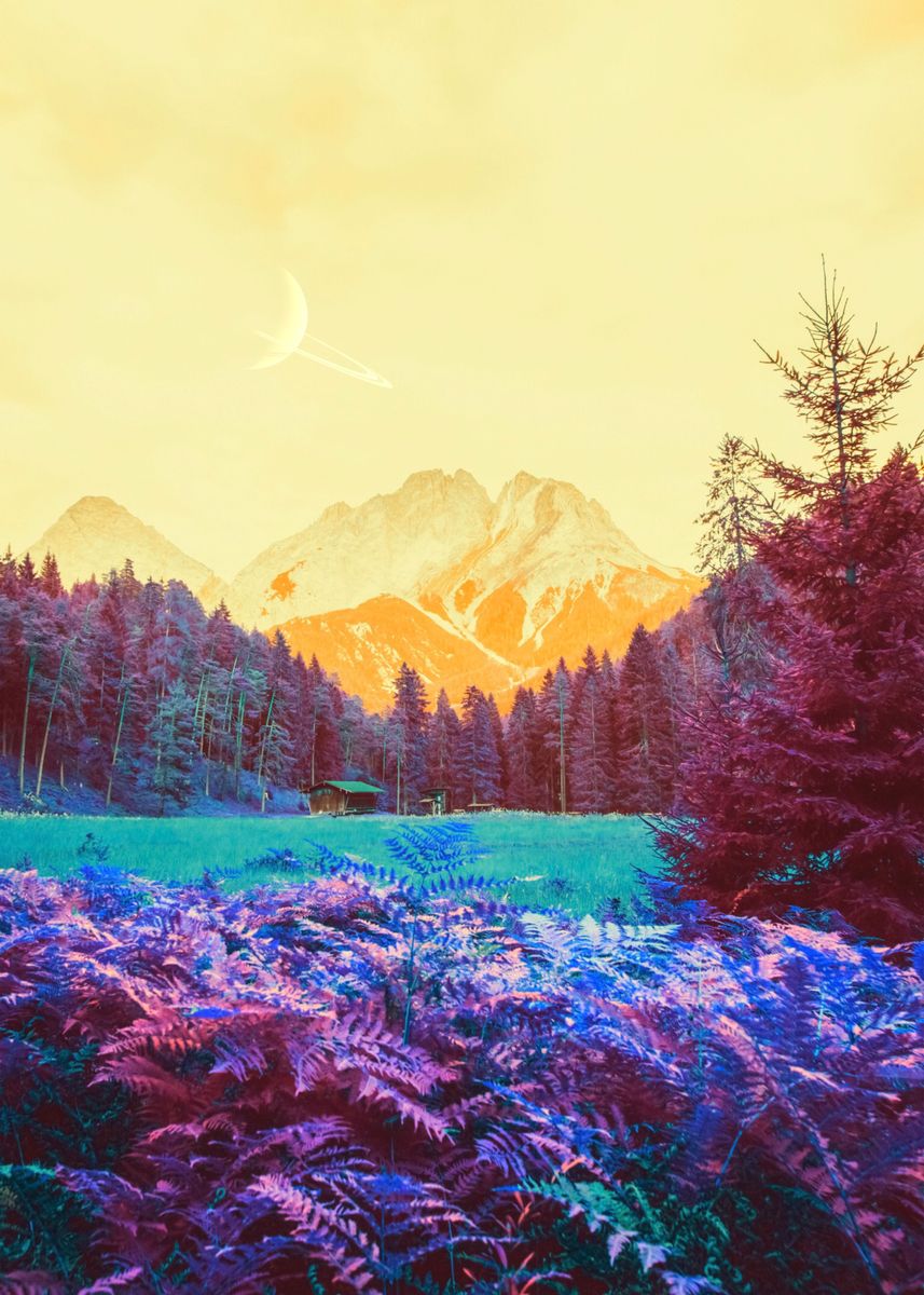 'Prairie Day' Poster, picture, metal print, paint by Braxxaz | Displate