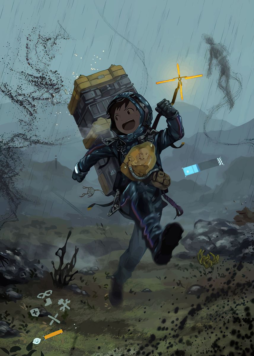 'Death Stranding Game' Poster, picture, metal print, paint by FAFIFU ...