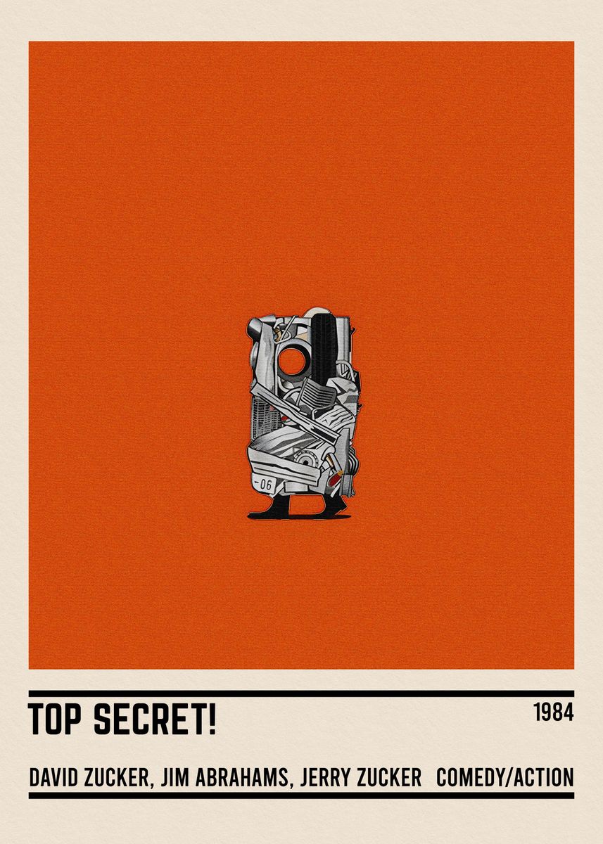 'Top secret car Movie' Poster, picture, metal print, paint by Louise ...