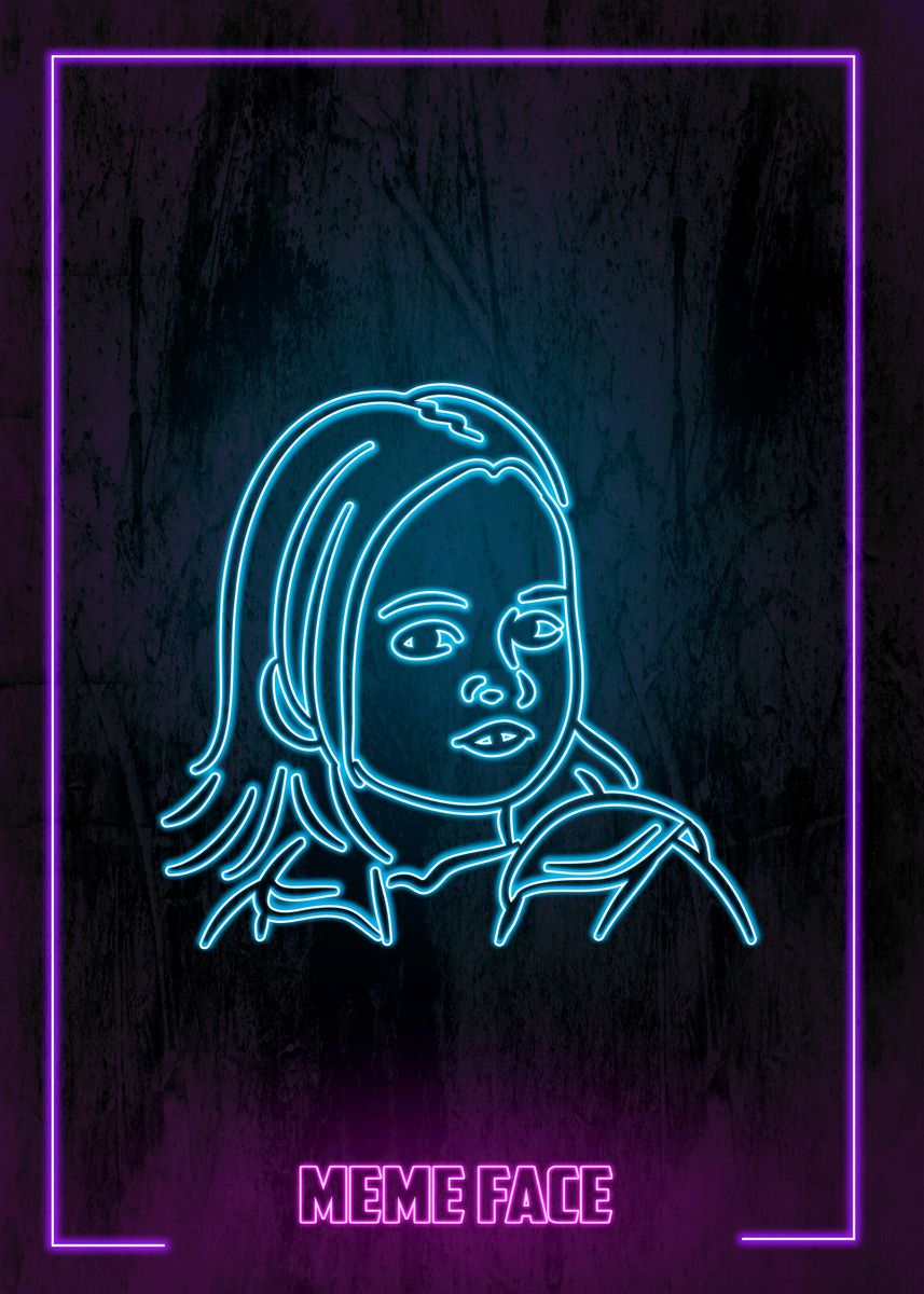 'Meme Face' Poster, picture, metal print, paint by Trending Collections ...