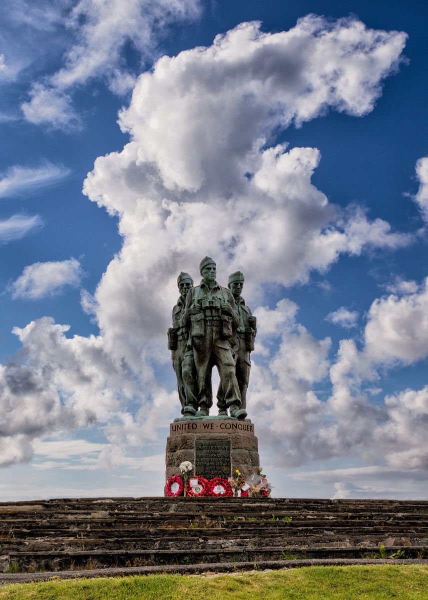 'Commando Memorial Scotland' Poster, picture, metal print, paint by ...