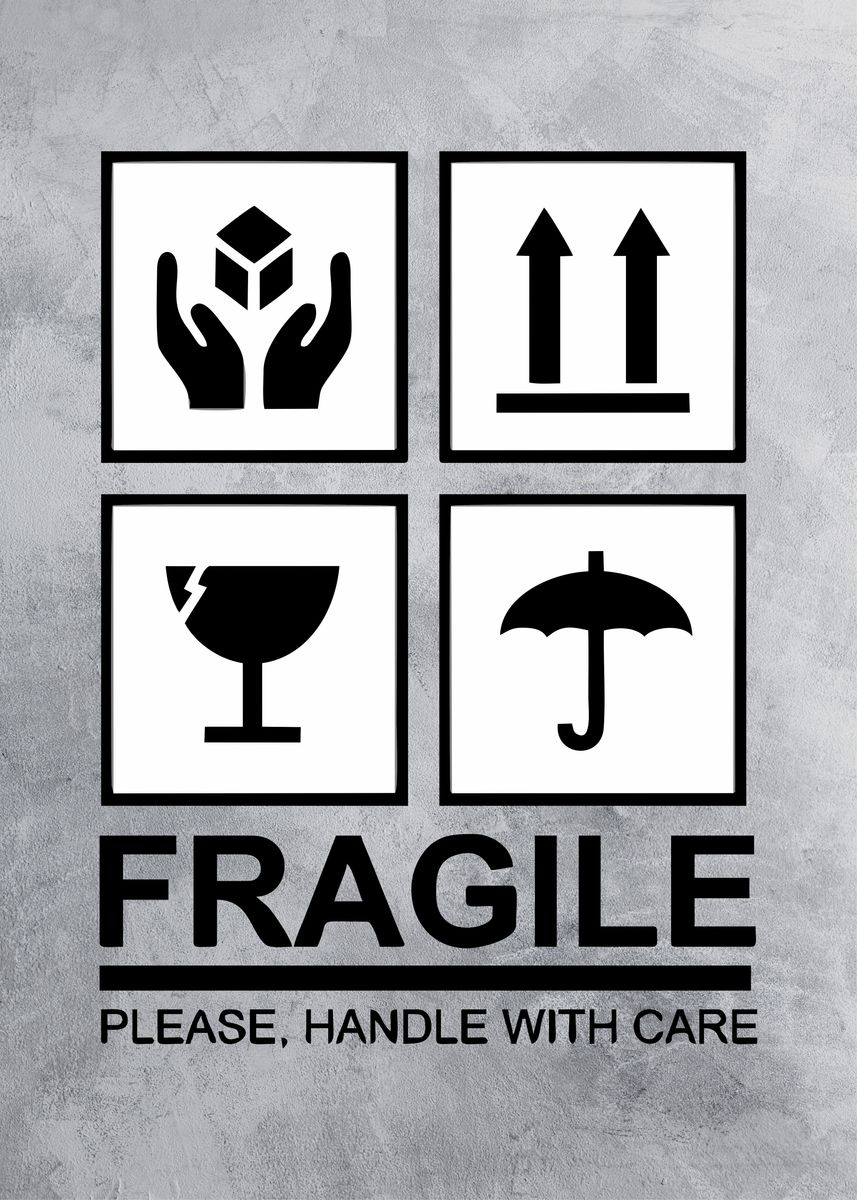'fragile' Poster, picture, metal print, paint by Bestselling cool ...