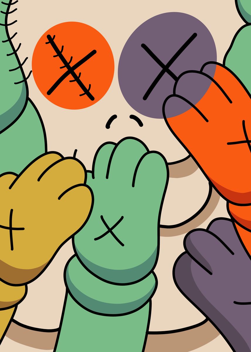 'unique contemporary art' Poster, picture, metal print, paint by masn ...