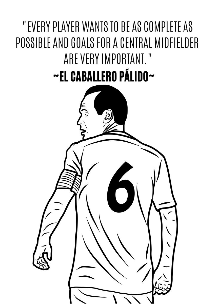 'Iniesta Football Quote 2' Poster, picture, metal print, paint by ...