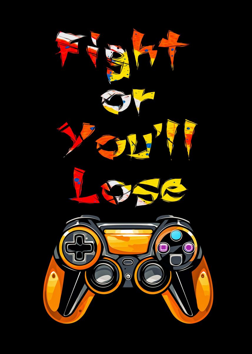 'Gaming humor art' Poster, picture, metal print, paint by ANDRE MCKAY ...