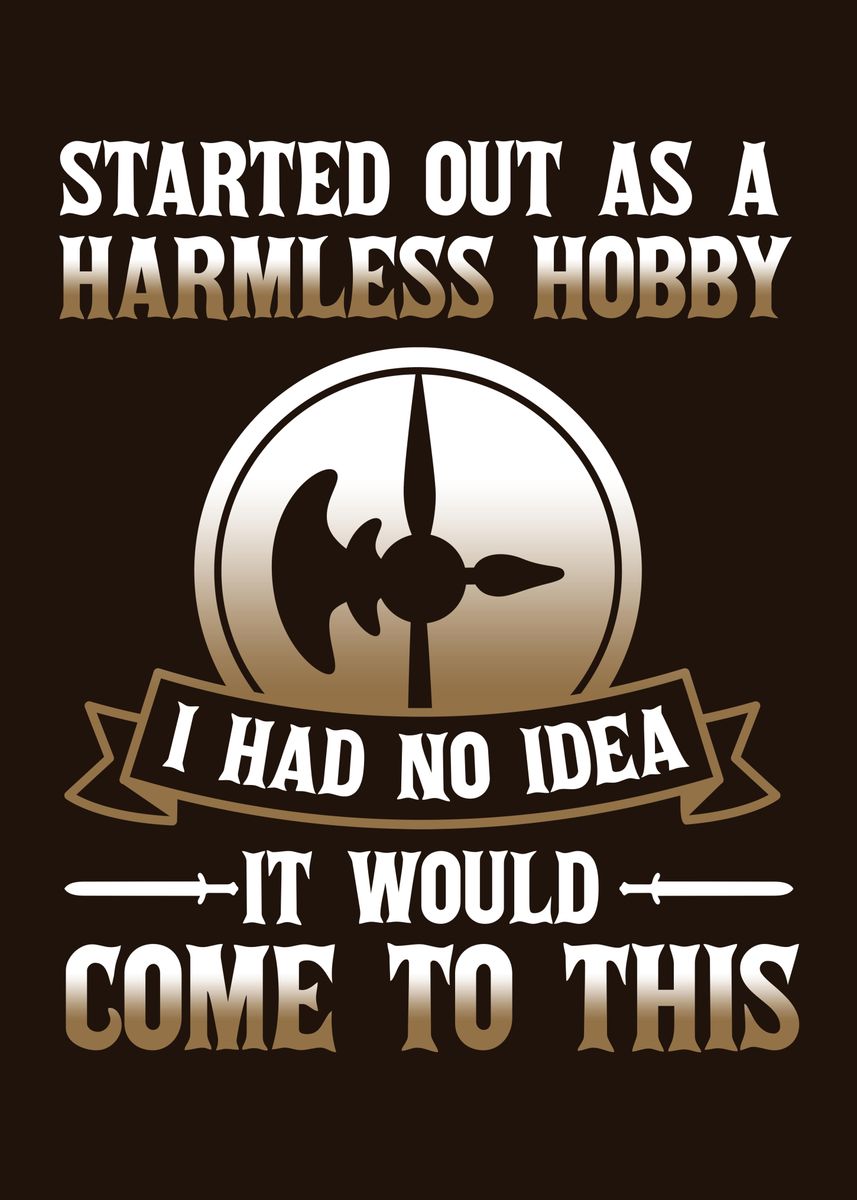 'LARP Hobby Live Action' Poster, picture, metal print, paint by ...