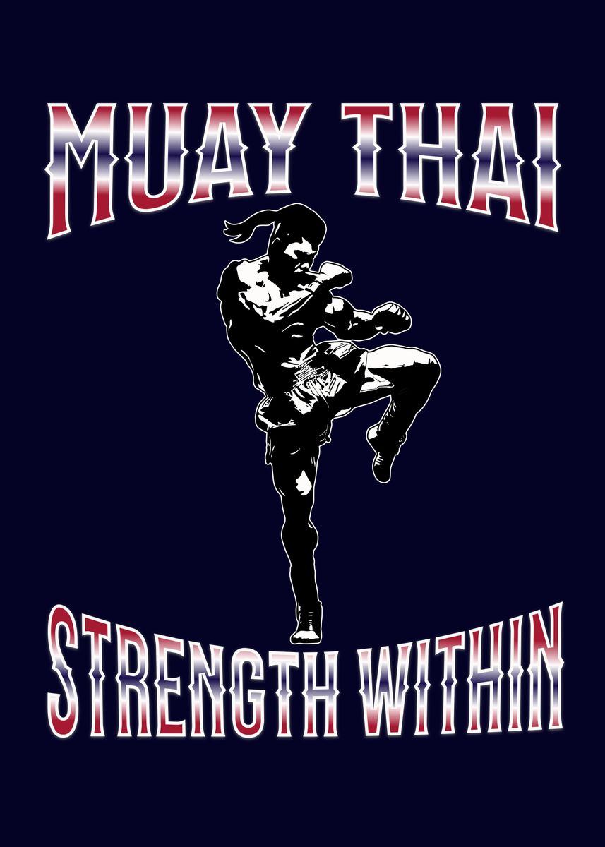 'Muay Thai Boxing' Poster, picture, metal print, paint by MzumO | Displate