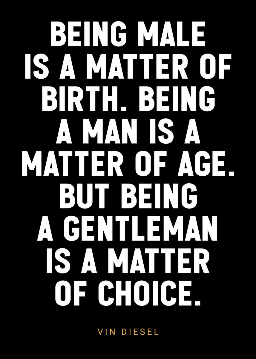 'famous vin diesel quotes ' Poster, picture, metal print, paint by ...