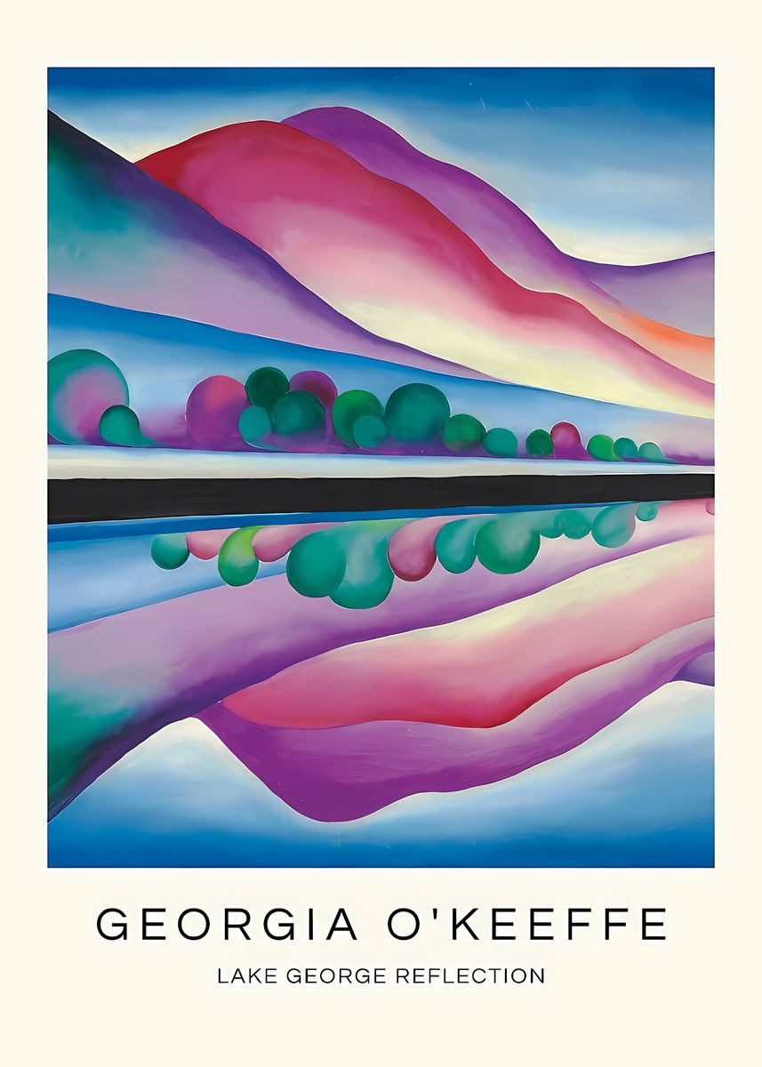 'Lake George Reflection' Poster, picture, metal print, paint by Awesome ...