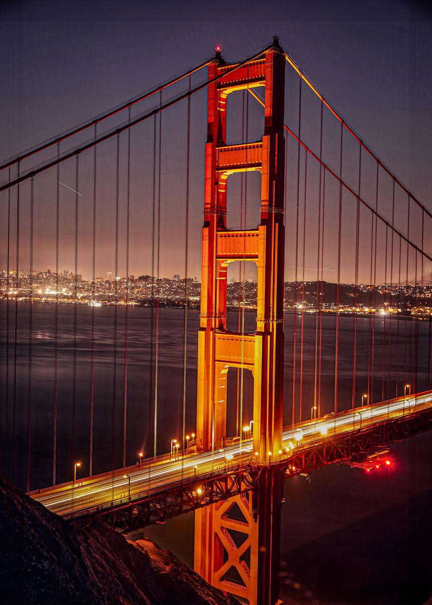 'golden gate bridge' Poster, picture, metal print, paint by MOHAMED ...