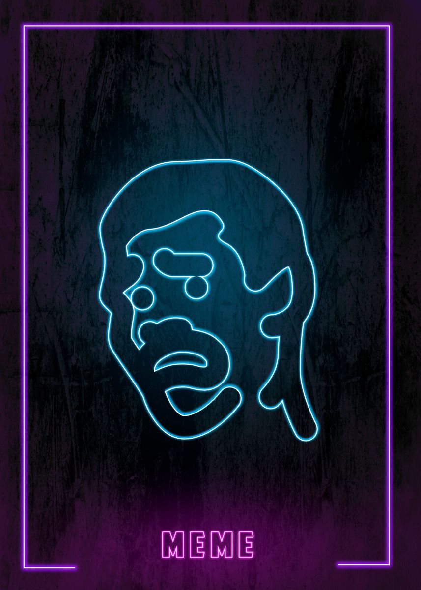 'Meme Face' Poster, picture, metal print, paint by Trending Collections ...