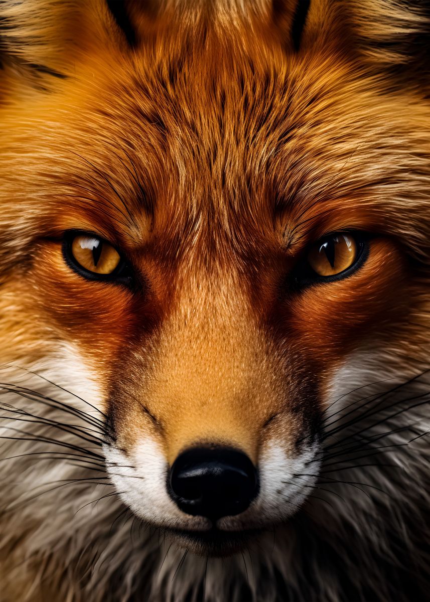 'Majestic Fox' Poster, picture, metal print, paint by Danan Putra ...