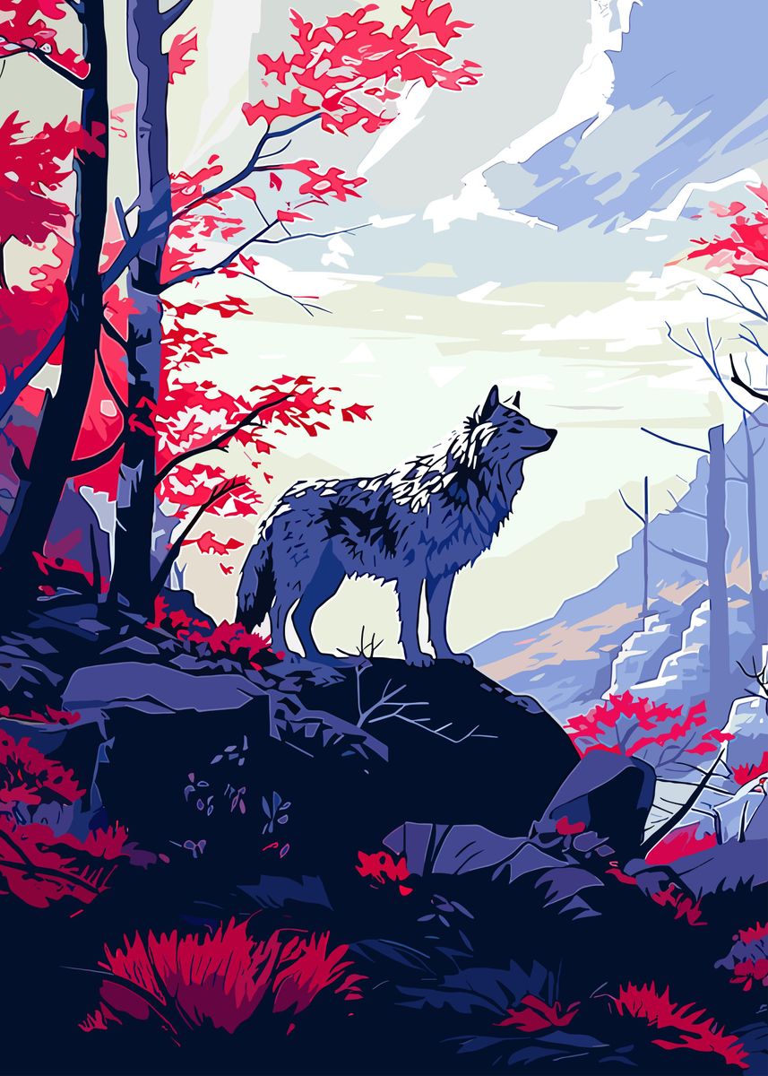 'The Howling Wolf' Poster, picture, metal print, paint by Howling Wolf ...