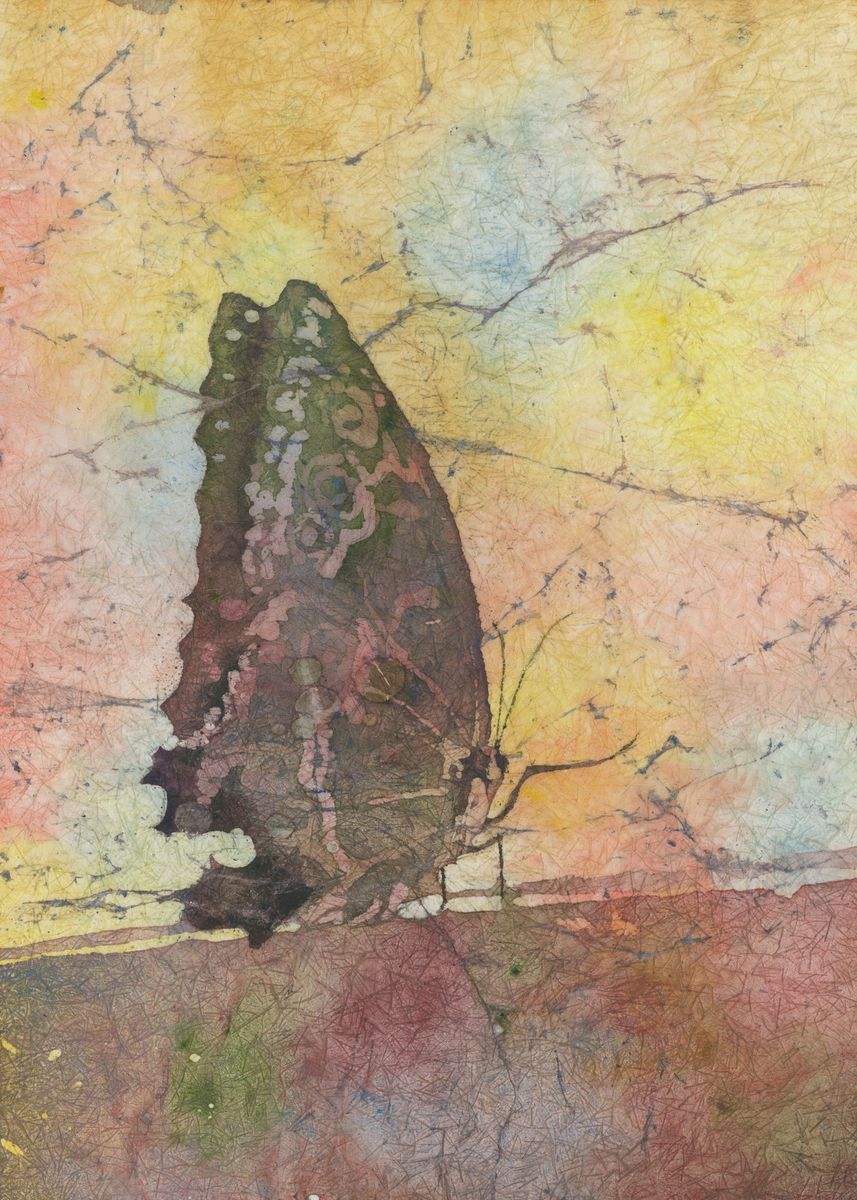 'Watercolor butterfly batik' Poster, picture, metal print, paint by ...