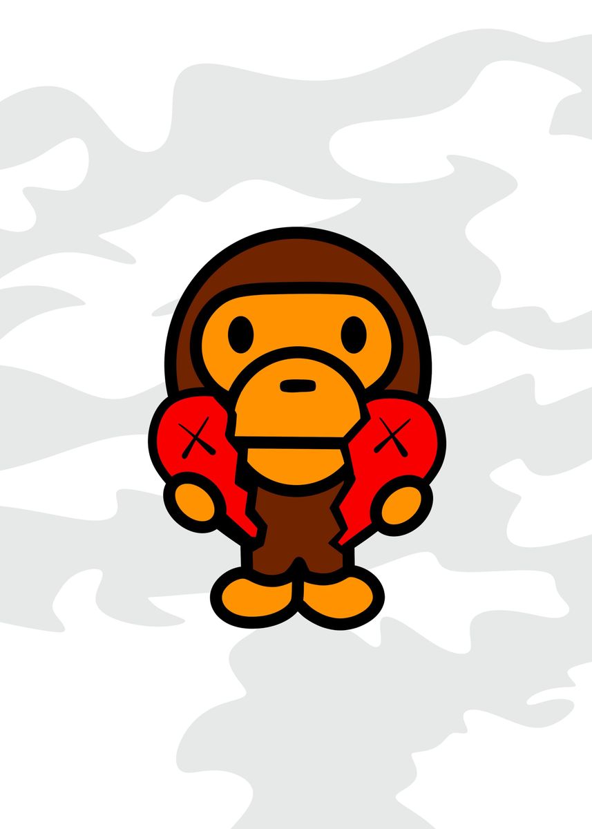 'Bape' Poster, picture, metal print, paint by Lardis Art | Displate