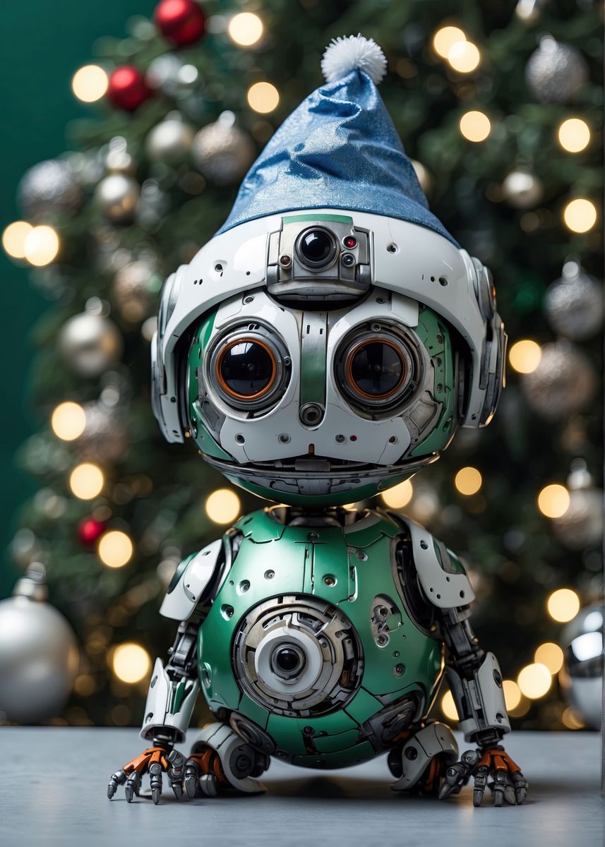 'Futuristic Robot Elf Toy' Poster, picture, metal print, paint by LP ...
