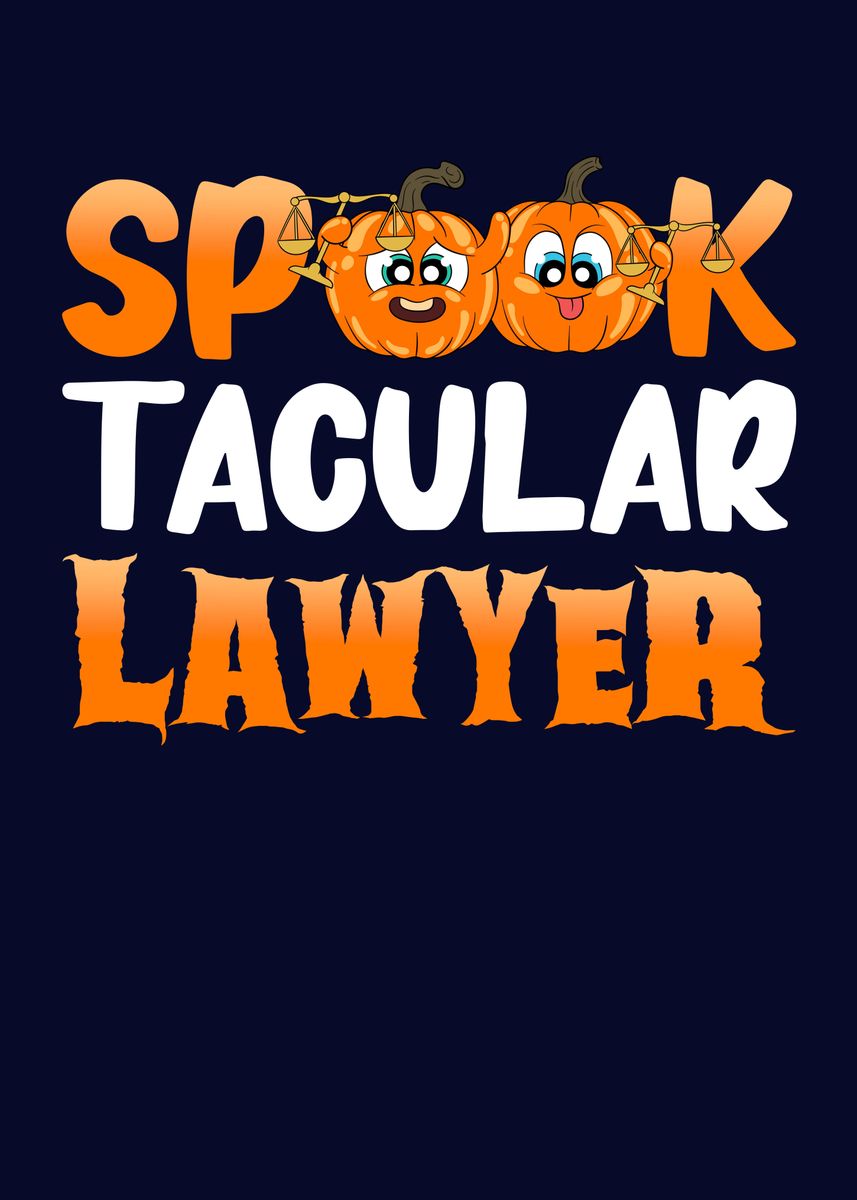 'Attorney Halloween Lawyer' Poster, picture, metal print, paint by ...