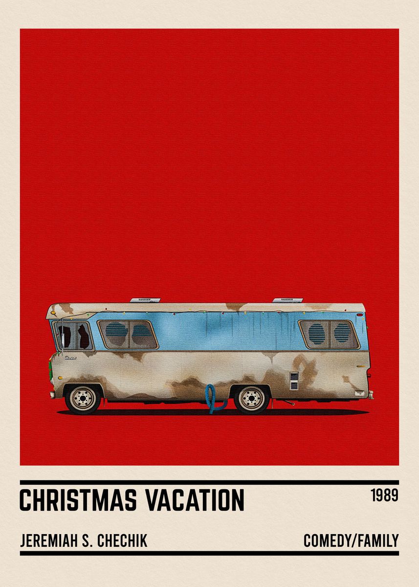 'Christmas Vacation RV Car' Poster, picture, metal print, paint by ...