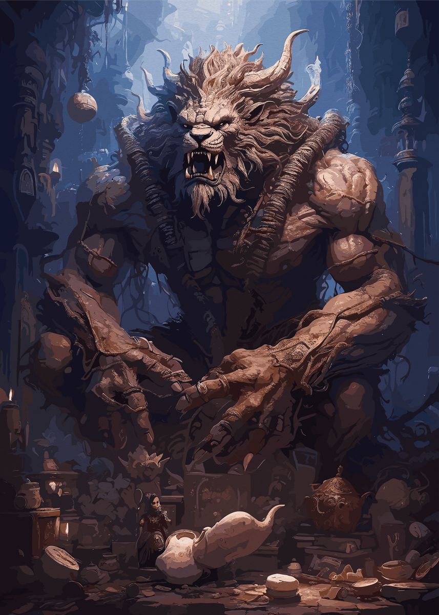 'Fantasy' Poster, picture, metal print, paint by Nadhira Art | Displate