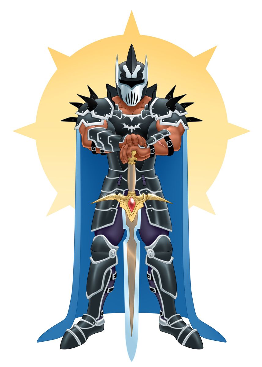 'Dark Knight helmet' Poster, picture, metal print, paint by Cristiano ...