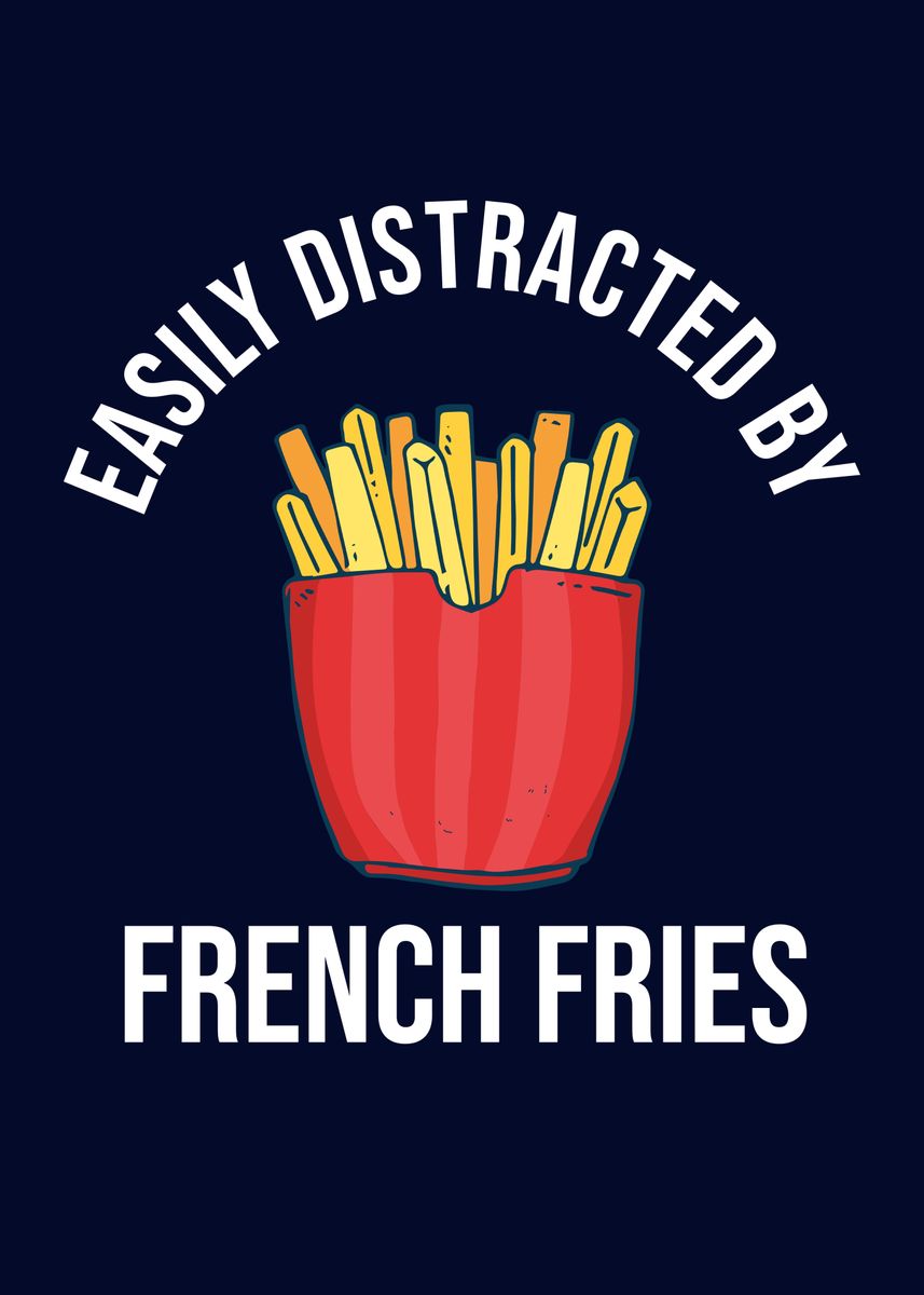 'Funny French Fries Cute' Poster, picture, metal print, paint by MzumO ...