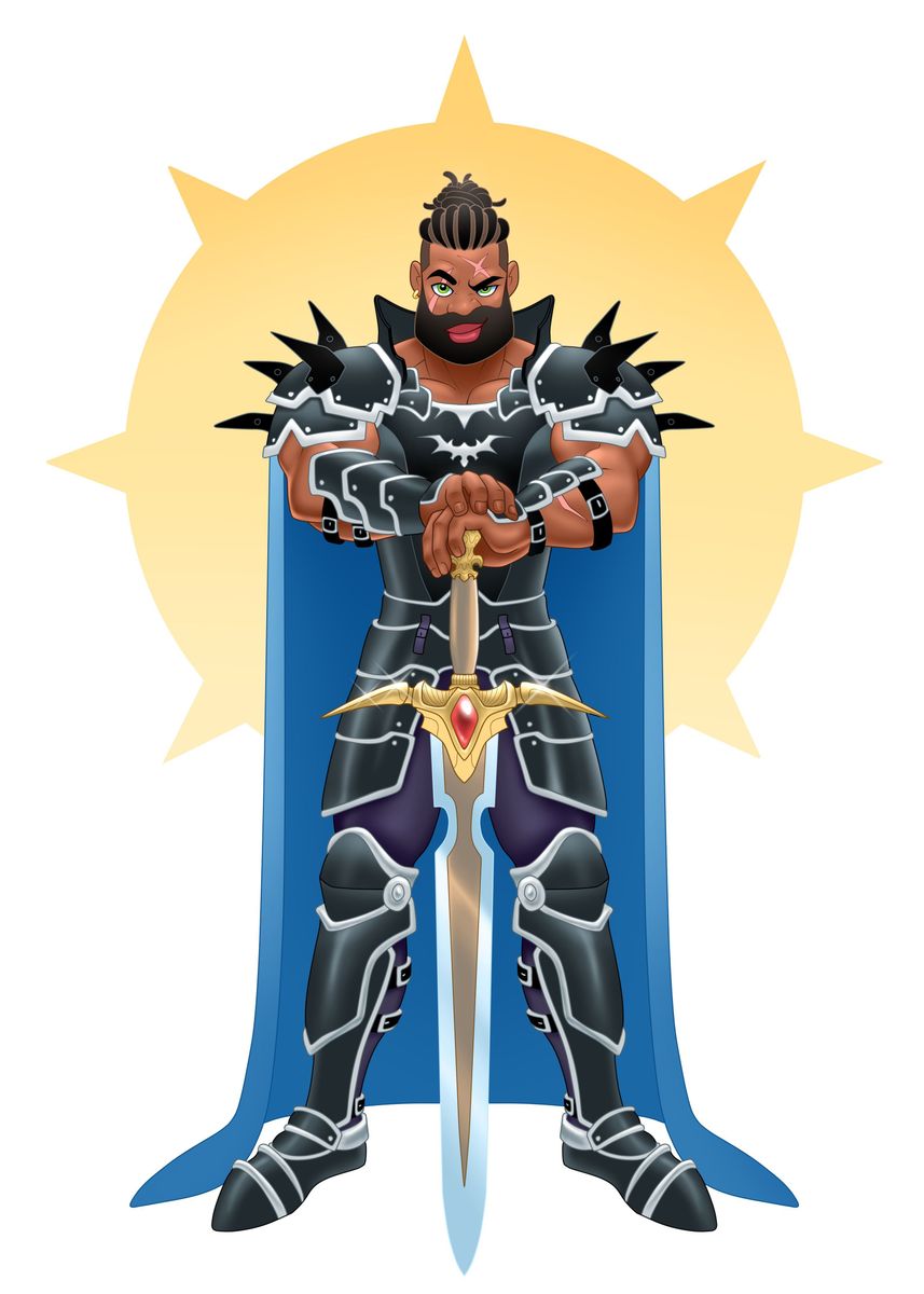 'Dark Knight' Poster, picture, metal print, paint by Cristiano Reina | Displate