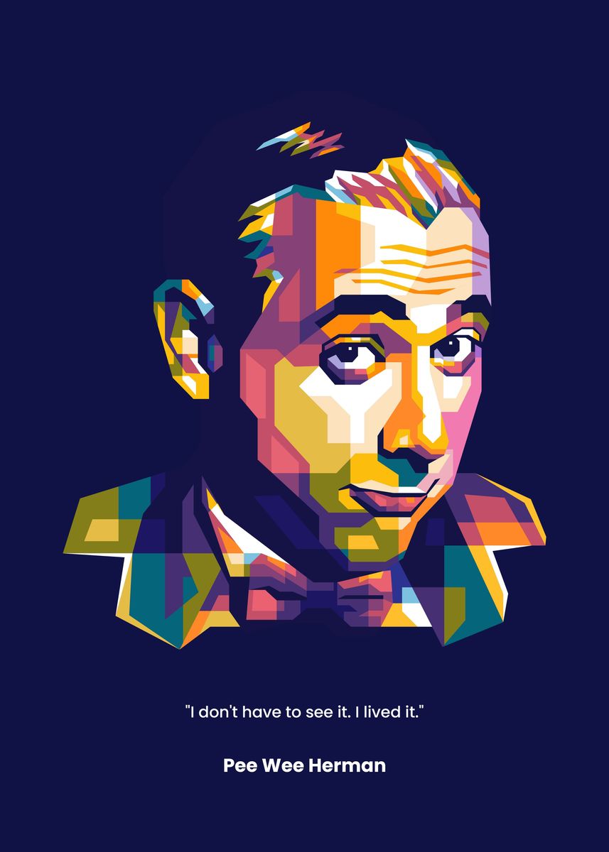'Pee Wee Herman' Poster, picture, metal print, paint by Kardus Studio x ...