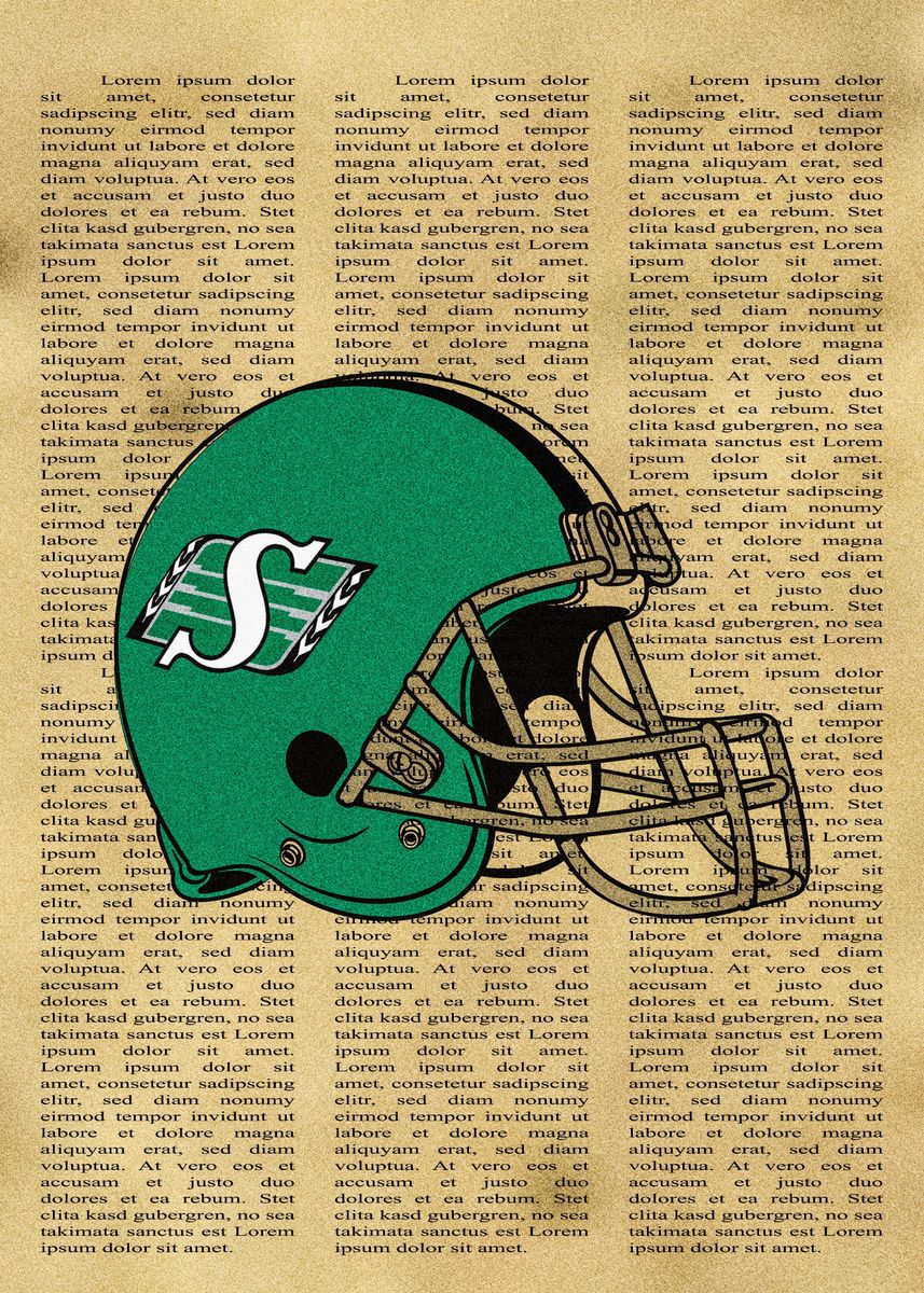 'Saskatchewan Roughriders' Poster, picture, metal print, paint by Jamie ...