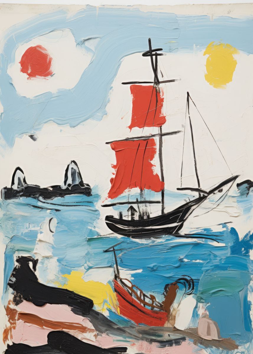 'Abstract Sea' Poster, picture, metal print, paint by Shaon Khalid ...