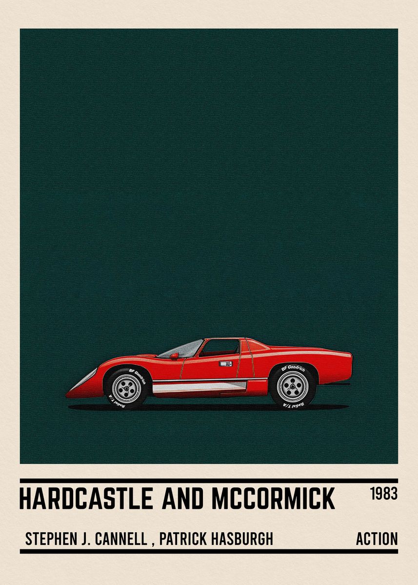 'Hardcastle and McCormick ' Poster, picture, metal print, paint by ...