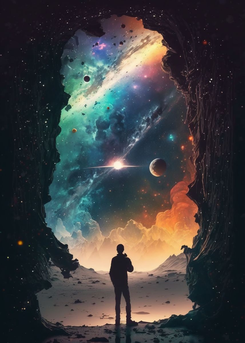 'Psychic Universe' Poster, picture, metal print, paint by Cybronauts ...