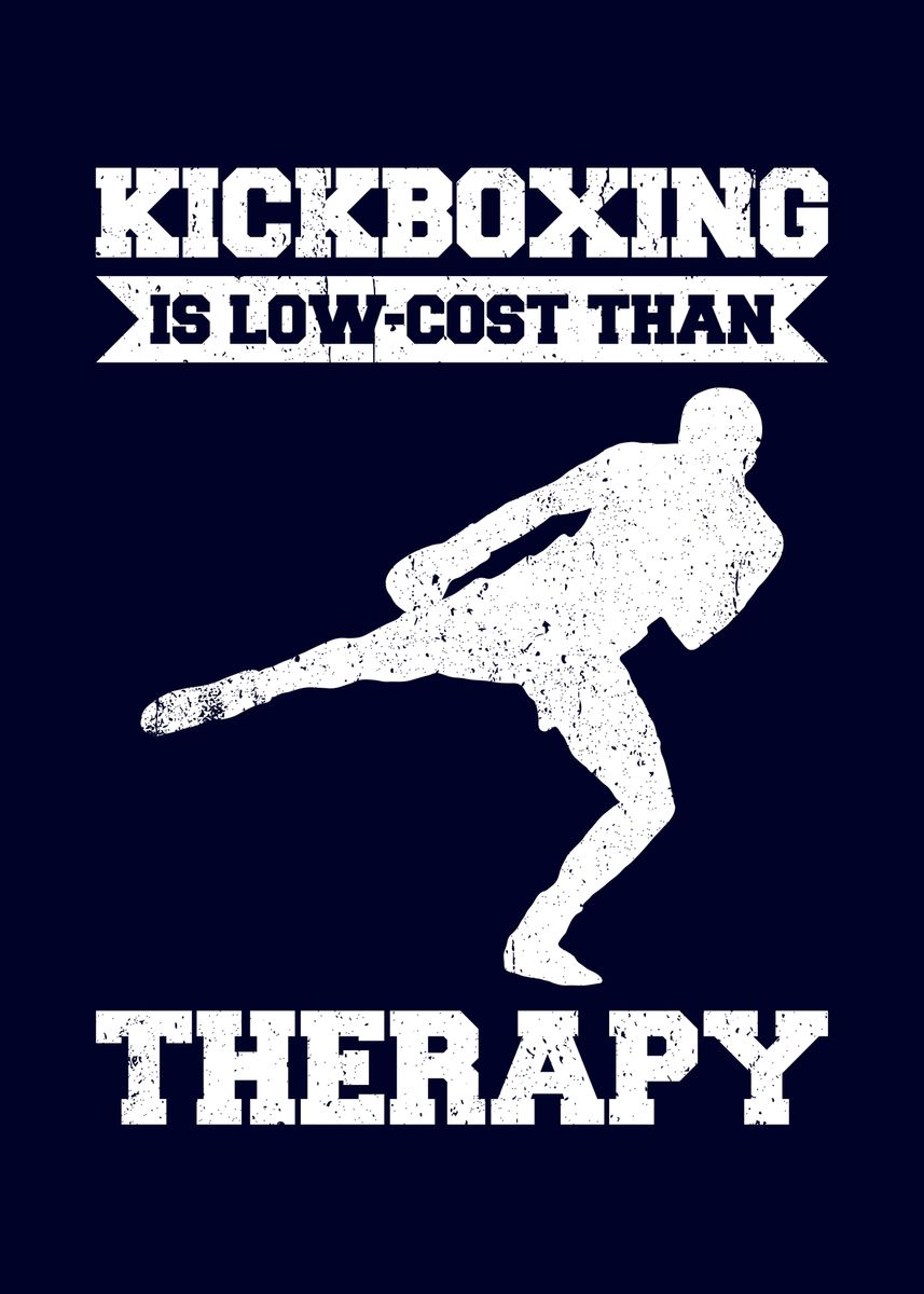 'Kickboxing Kickboxer' Poster, picture, metal print, paint by MzumO ...