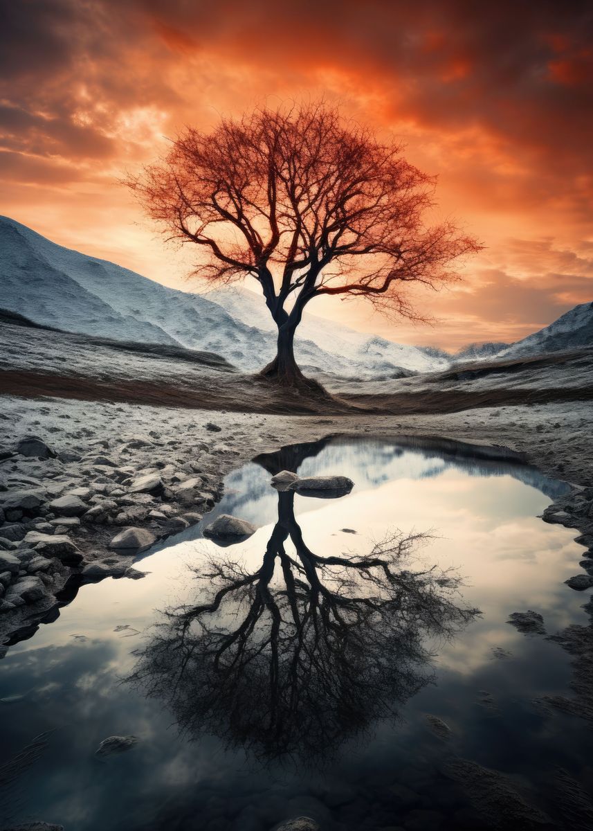 'Solitaire' Poster, picture, metal print, paint by Jiri Hodecek | Displate