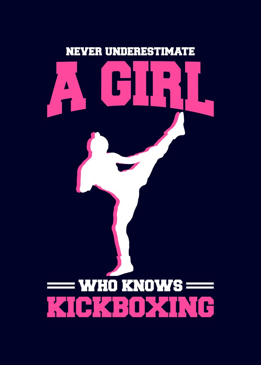 'Kickboxing Kickboxer' Poster, picture, metal print, paint by MzumO ...