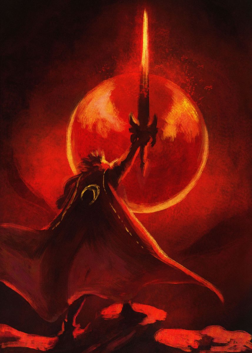 'Blood Moon' Poster, picture, metal print, paint by Alessia H Valastro ...