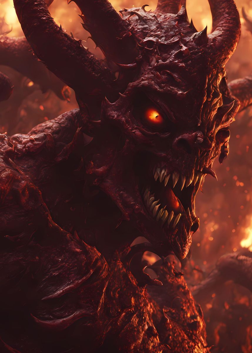 'Hell fighter' Poster, picture, metal print, paint by Oleksandr Kovalov ...